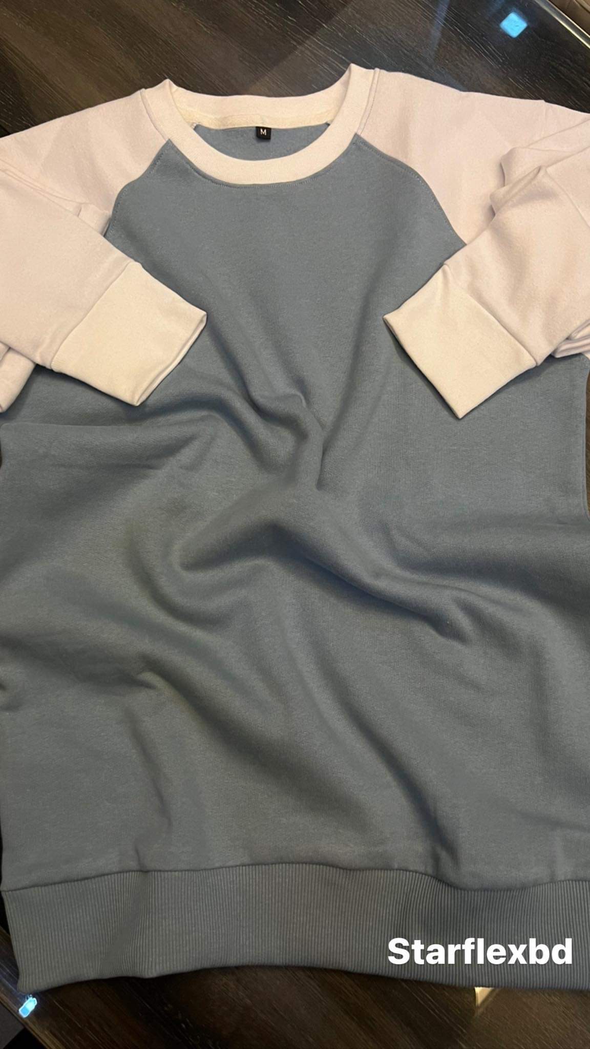 PREMIUM (SKY BLUE) CONTRAST SWEATSHIRT – Starflex